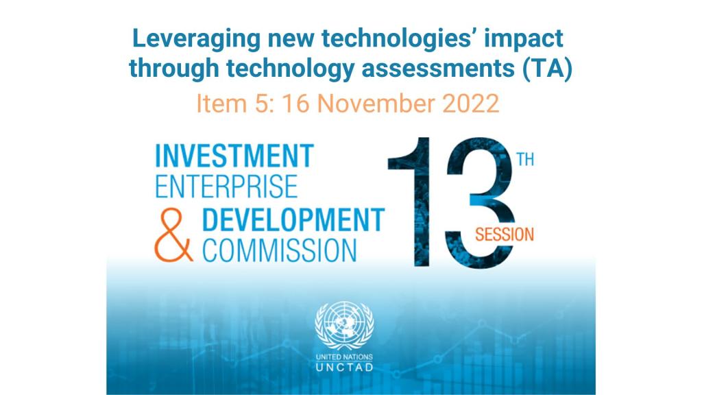 Leveraging new technologies’ impact through technology assessments | UNCTAD